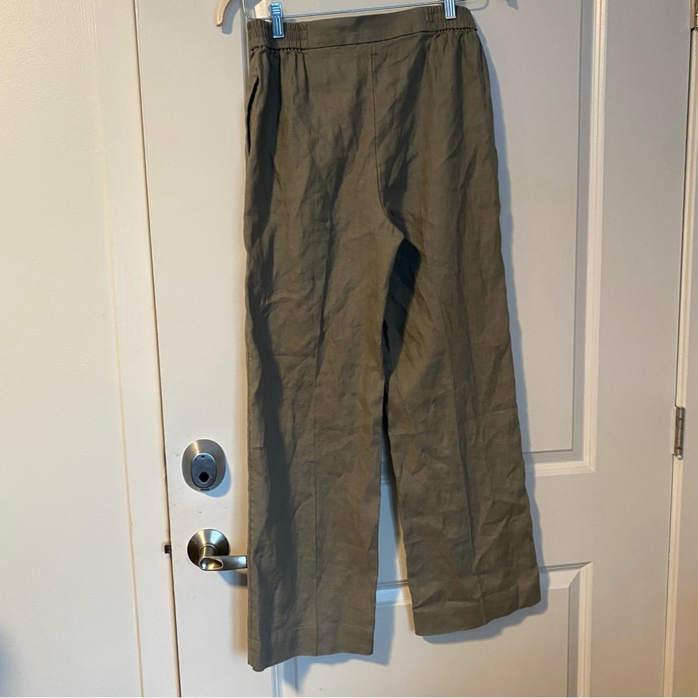 Cos Straight Leg Linen Pants - Gem